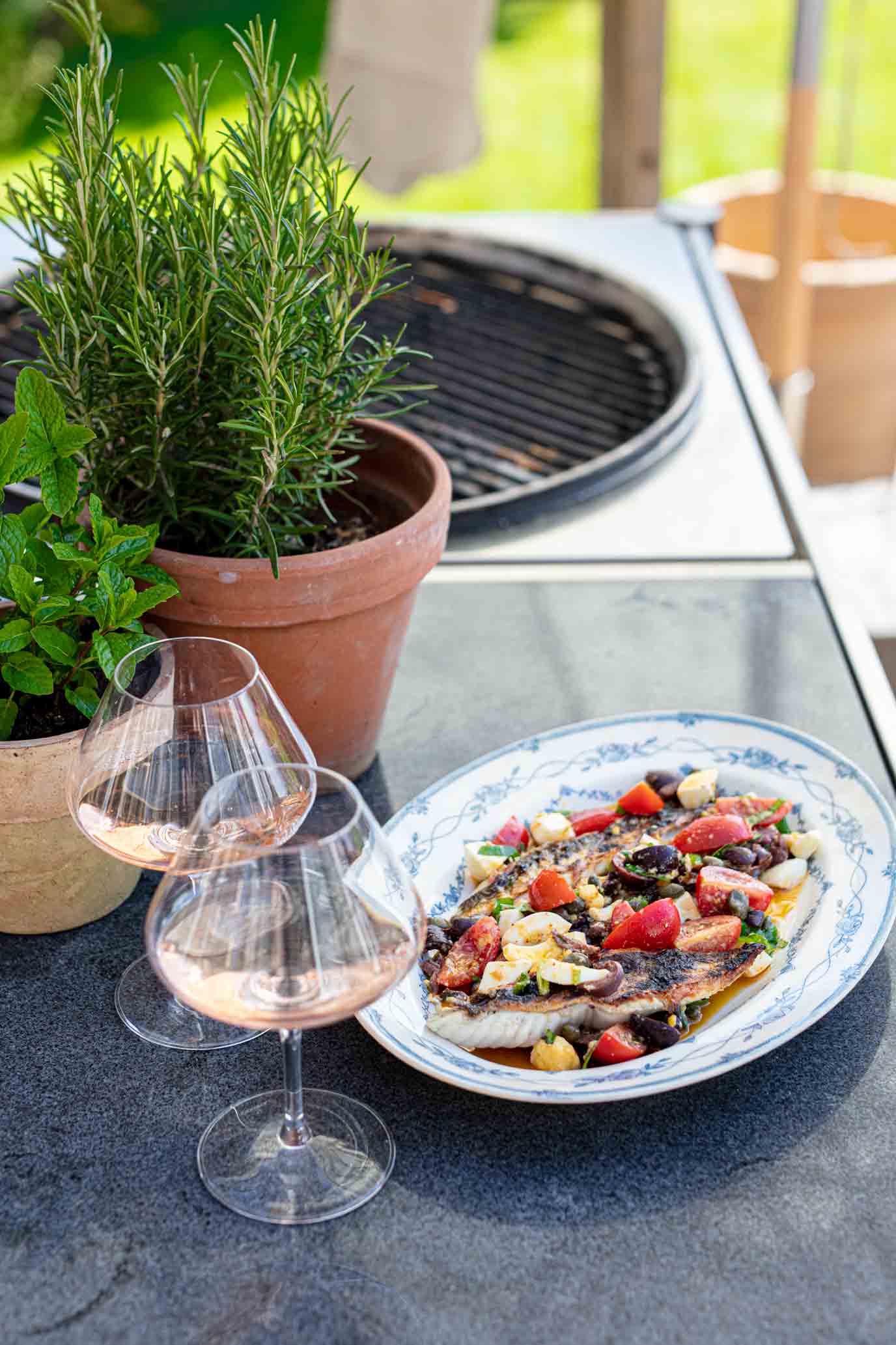 Opskrift på Grillet knurhane med Sauce Vierge | Løgismose.dk