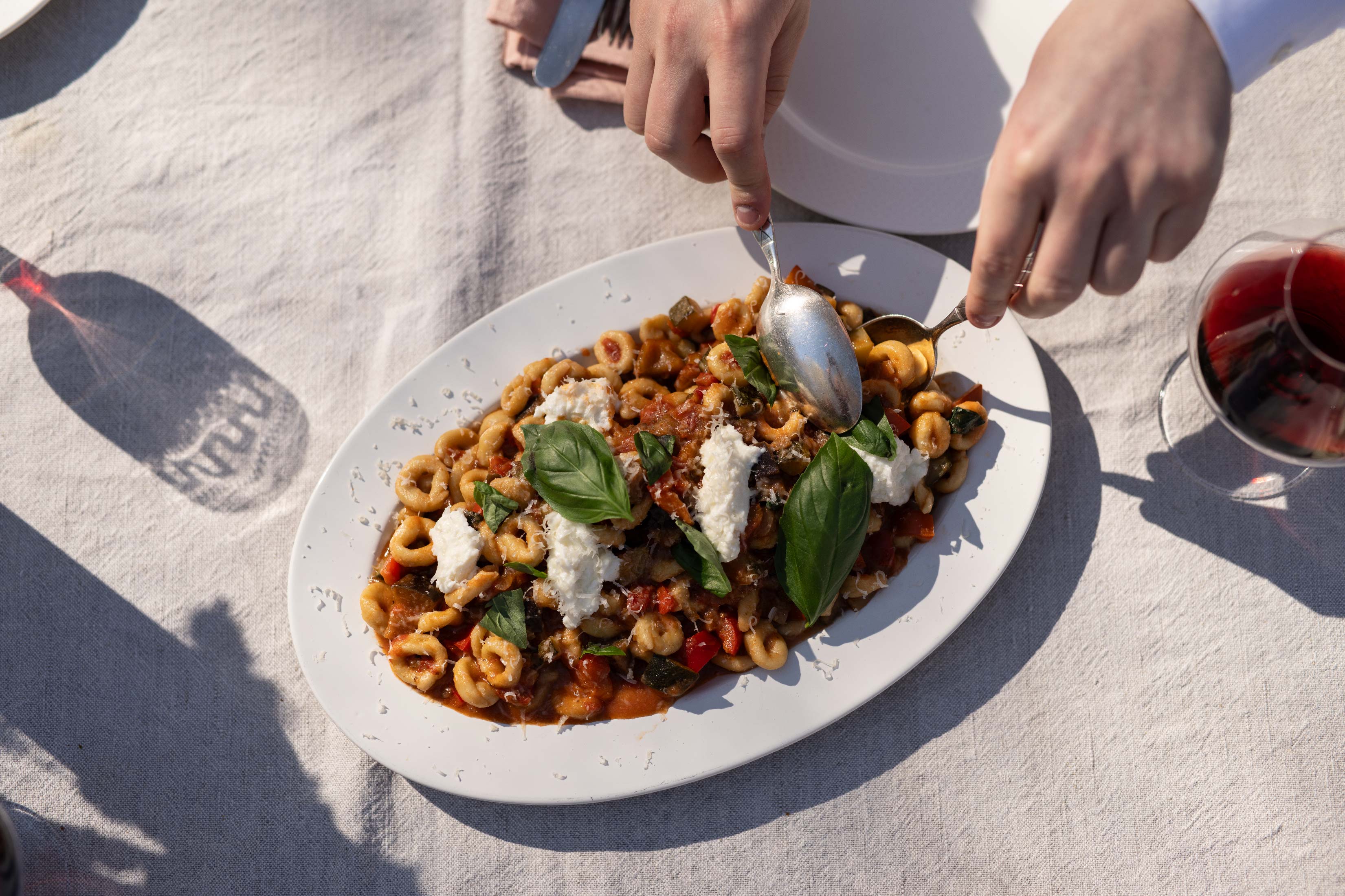 Vegetarisk pasta Anellini alla Pecorara | Løgismose
